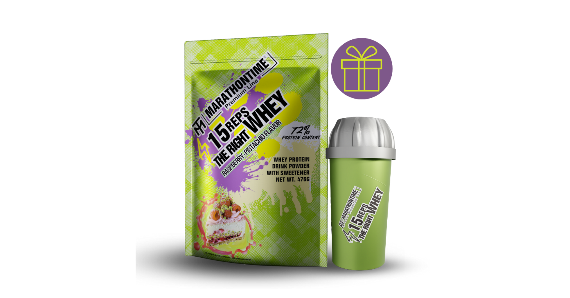 15 REPS THE RIGHT WHEY protein concentrate, in 5 flavors, 3 sizes ...