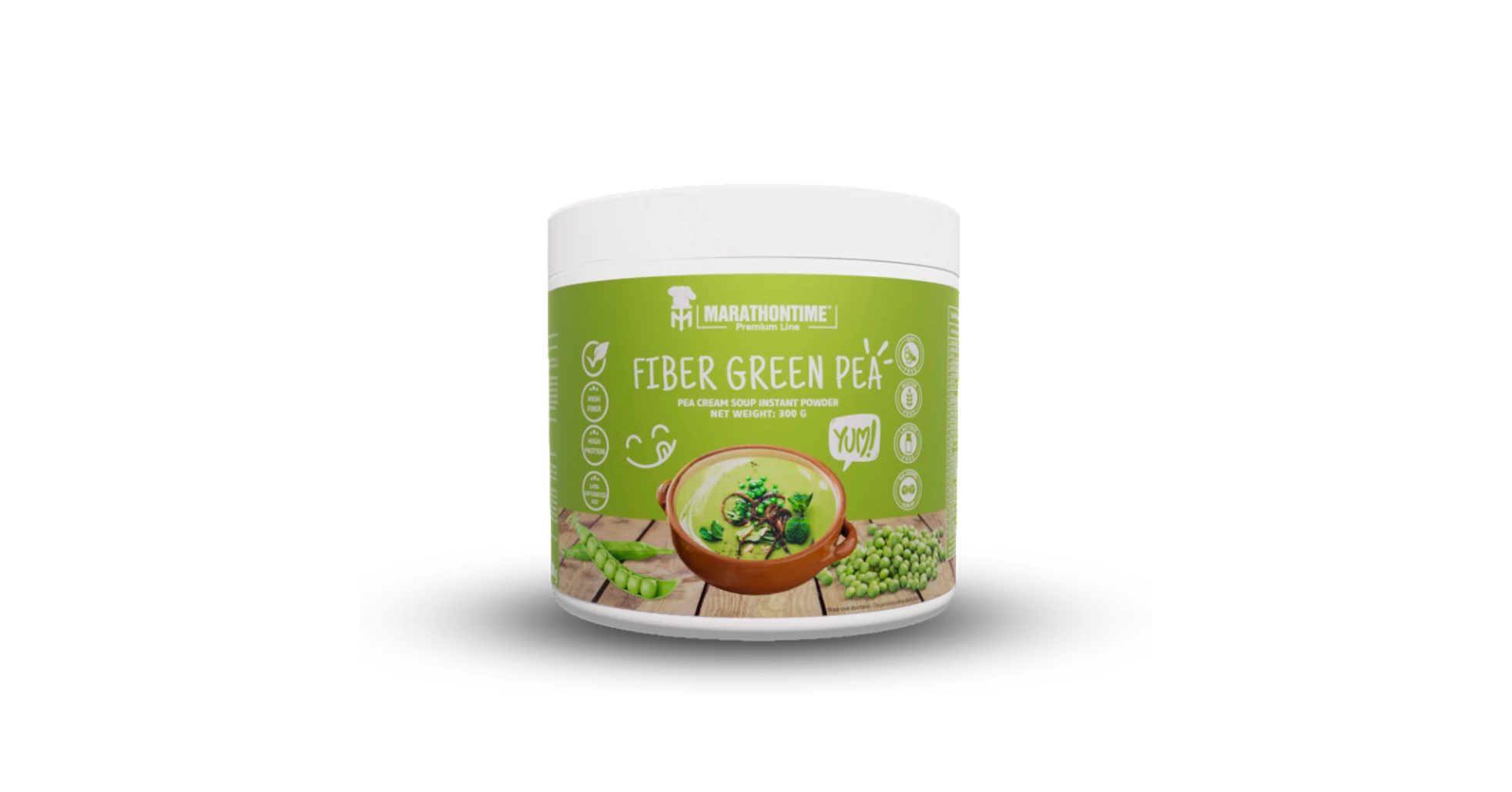 Green peas - Fiber-rich, protein-rich pea cream soup - 300g. - Proteins