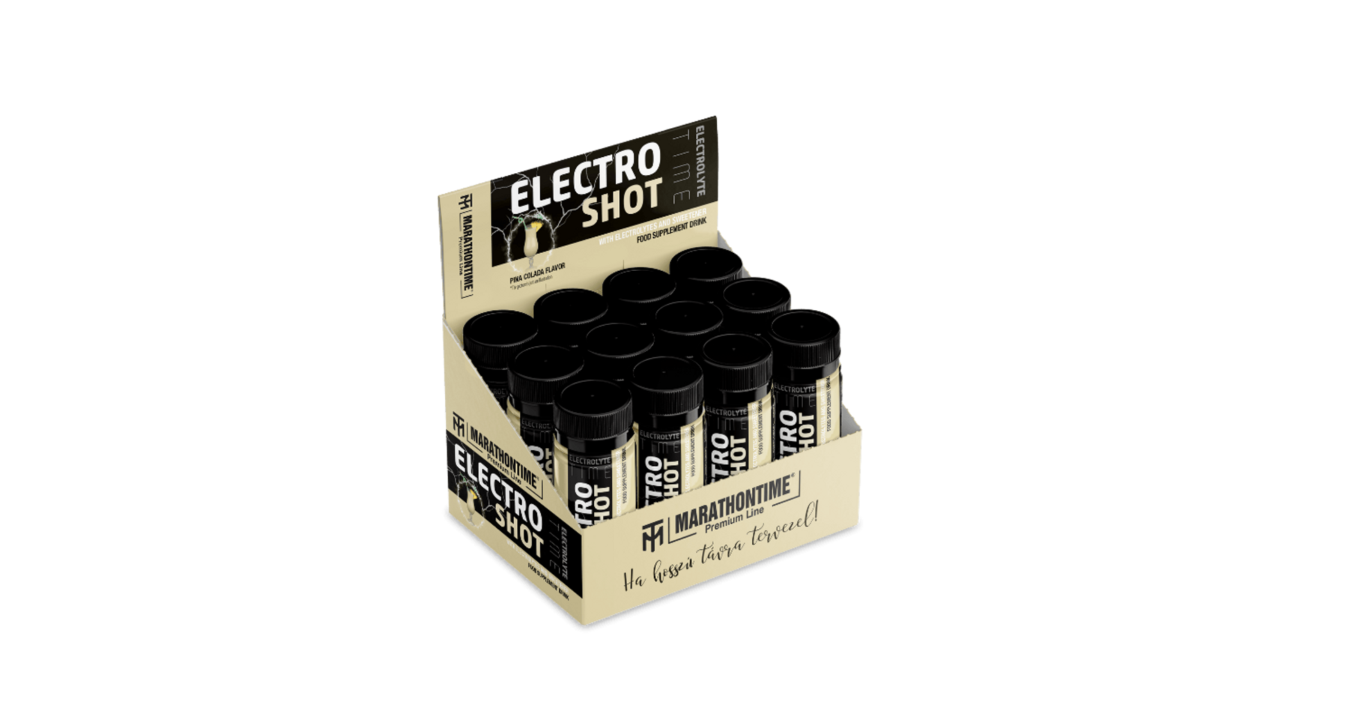 Marathontime Electro Shot – Pina Colada ampulla (12 db)