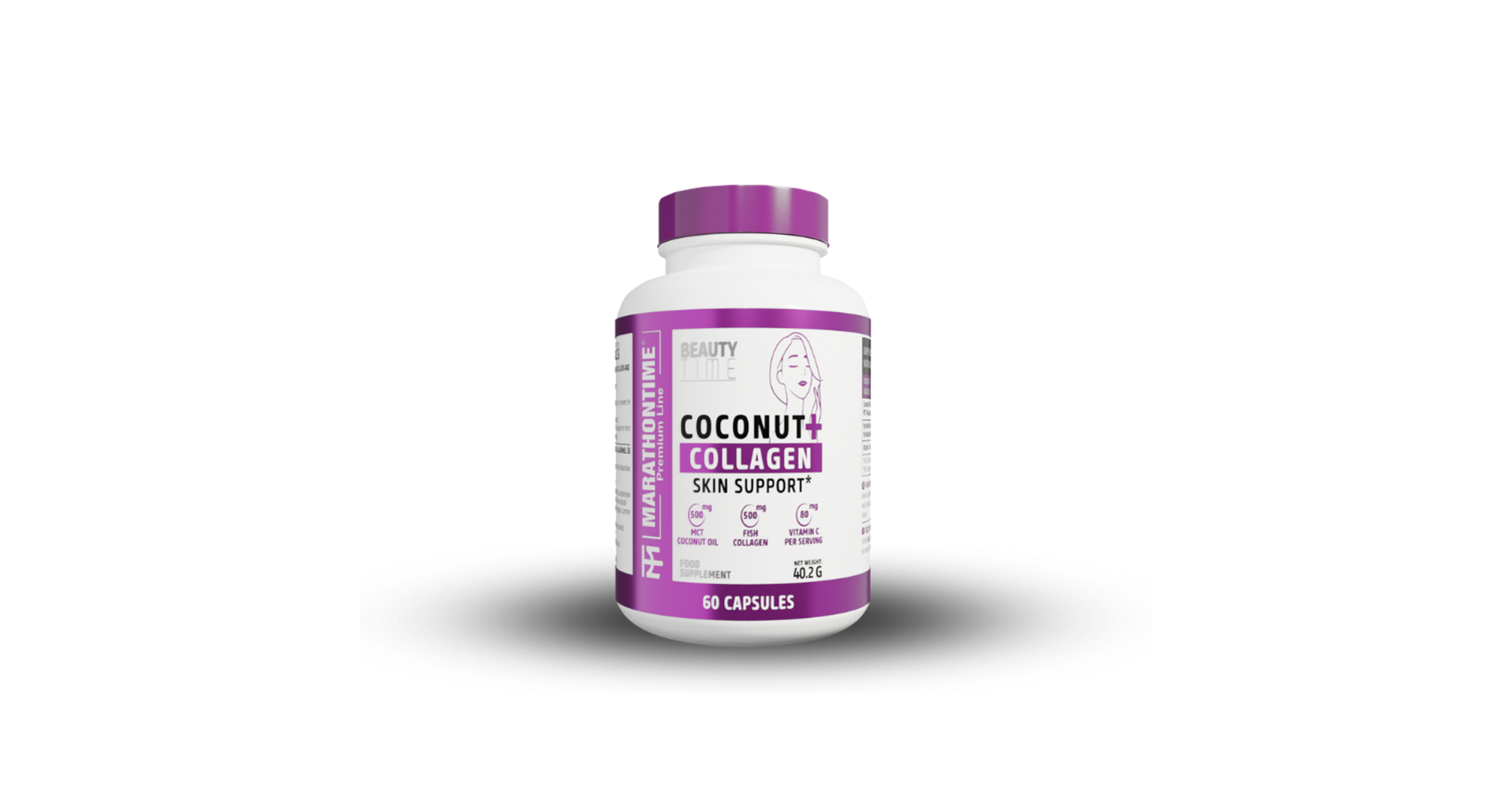 Coconut + Marine collagen capsule |Marathontime® Official Web Store