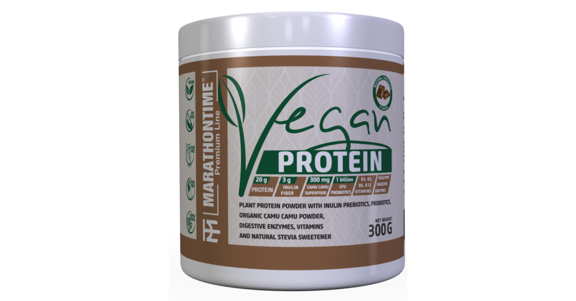 Prémium Vegán Protein - Csokoládé 300g | 4.090 Ft | Fehérjék ...