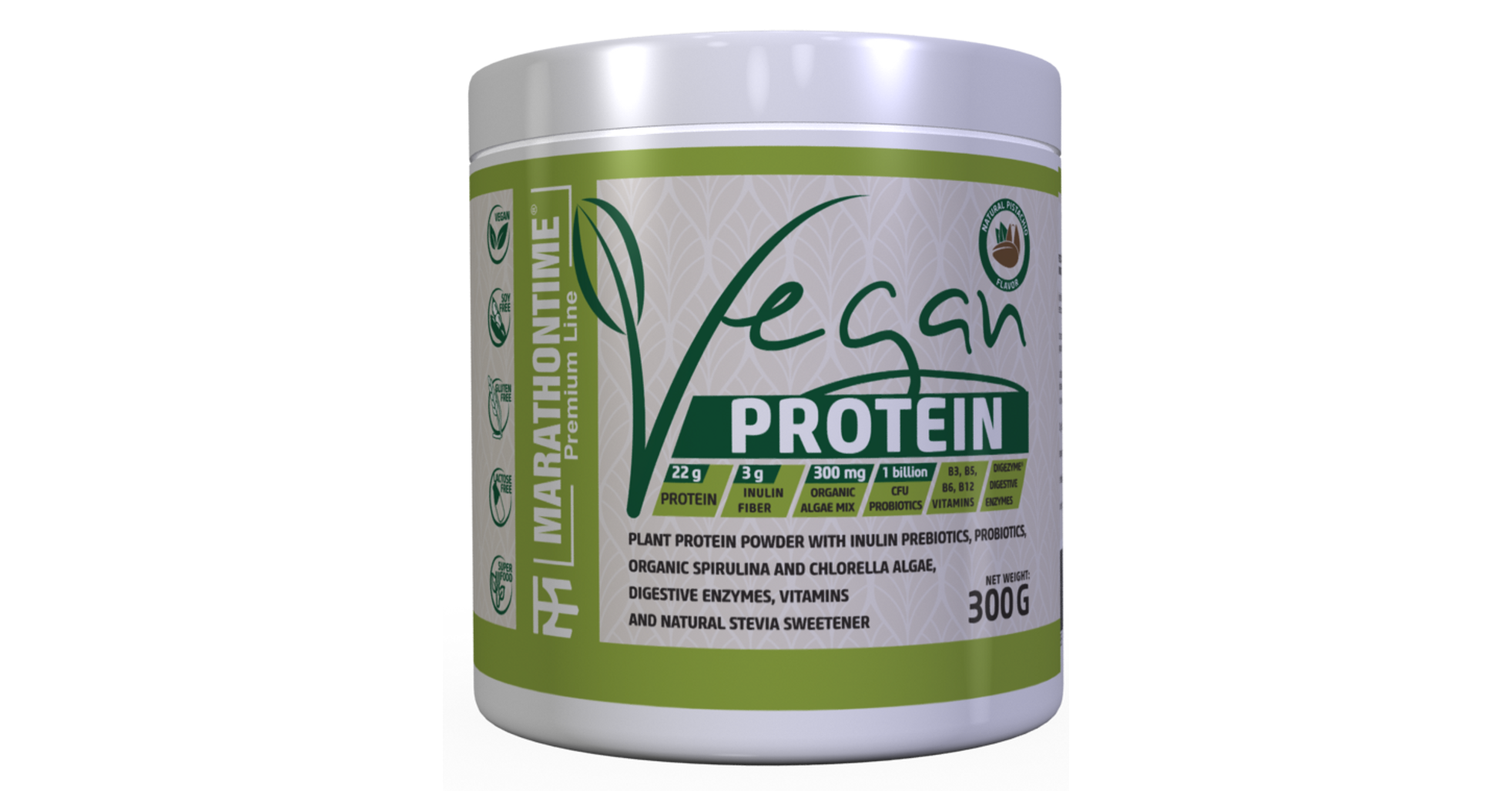 Premium Vegan Protein - Pistachios 300g |Marathontime® Official Web Store