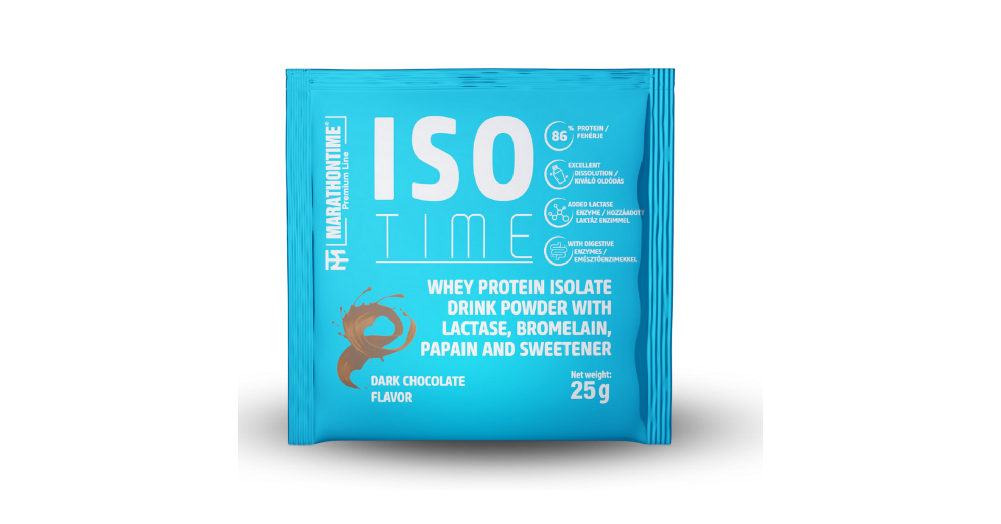 Iso Time Dark chocolate protein isolate Enriched with lactase enzyme ...