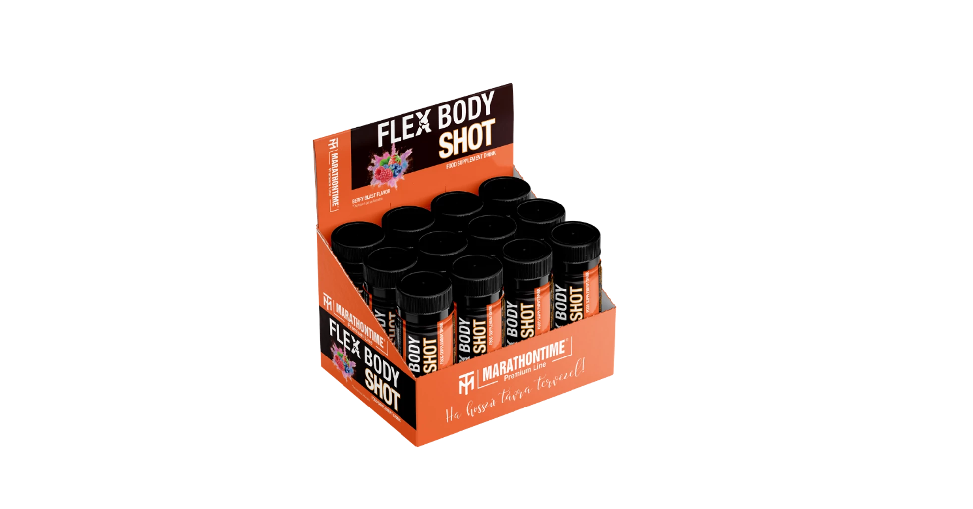 Marathontime | Flex Body Shot – Berry Blast íz, 12×60 ml | Ízületvédő