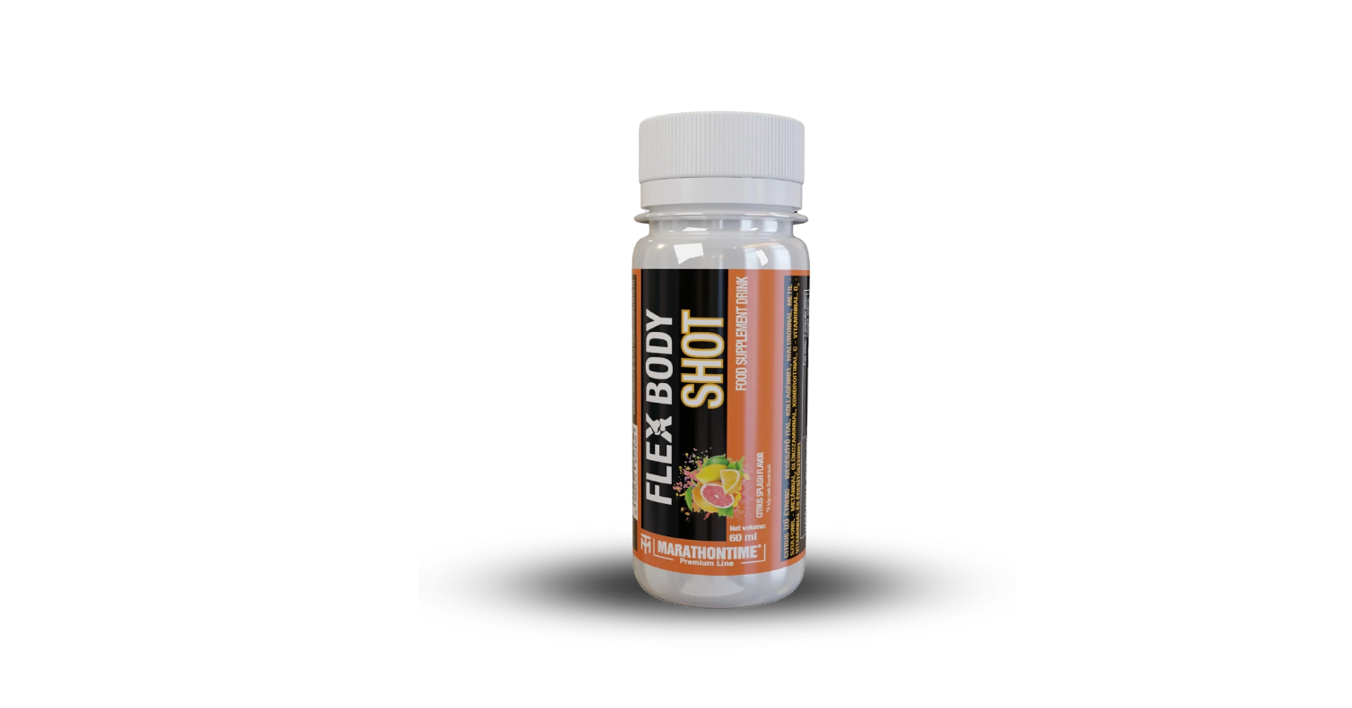 Marathontime Flex Body Shot 60 ml – Citrus Splash íz ízületi támogatás
