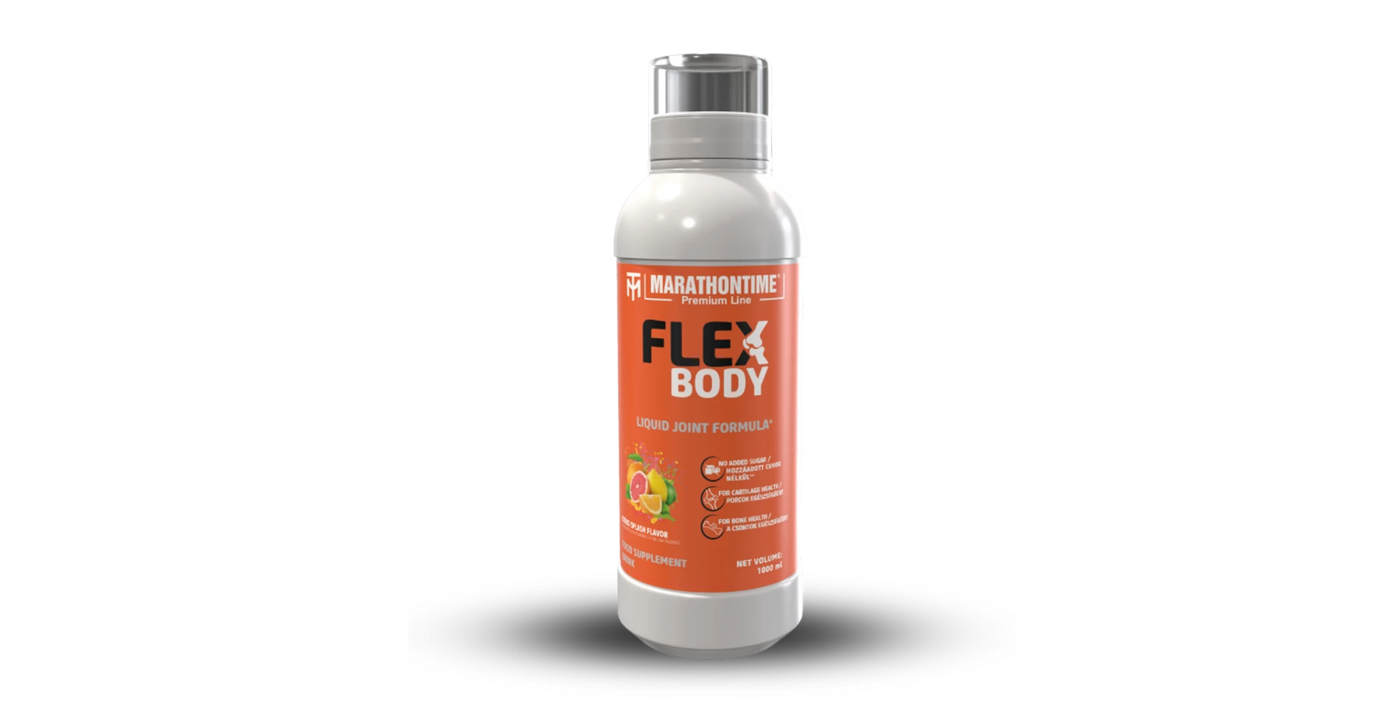 Marathontime Flex Body Shot 1000 ml – Citrus Splash ízületi támogatás